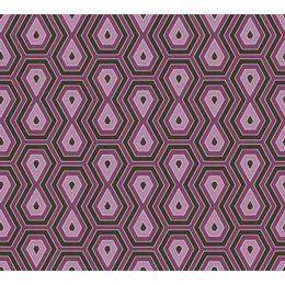 ARCHITECTS PAPER Vliestapete &raquo;Jungle Chic&laquo; Retro geometrisch grafisch glatt Geometrische Tapete Retro Vintage Tapeten Wohnzimmer Schlafzimmer Flur lila Vlies B/L: 