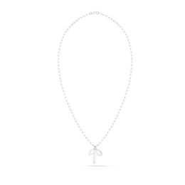 s.Oliver Damen s.Oliver Kette mit Anh&auml;nger &raquo;Tag and Pearl&laquo; mit Perle (imitiert) silber Edelstahl Perlen, L: 47 B: 2,2mm