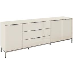 Rauch Kombikommode &raquo;Kommode T&uuml;rkommode Sideboard Kombikommode FLIPP mit Glasfront&laquo; Breite 200 cm mit 2 Einlegeb&ouml;den, 3-t&uuml;rig mit 3 Schubladen und Soft