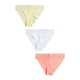 next Slip Damen Gr&ouml;&szlig;e 6XL pastellgelb / lachs / wei&szlig;