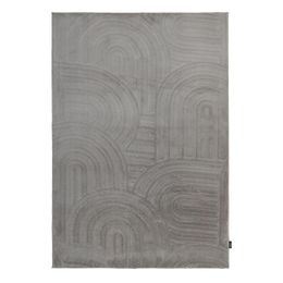 Kayoom Teppich &raquo;Cosmic 526&laquo; rechteckig 25 mm H&ouml;he Kurzflor, Modernes Muster, Fu&szlig;bodenheizungsgeeignet, Wohnzimmer grau Polyester B : 160cm 1 Stk., 25mm, L: 