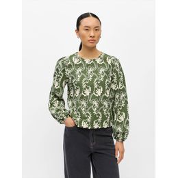 Object Bluse 'OBJMya' Damen Gr&ouml;&szlig;e XS creme / oliv