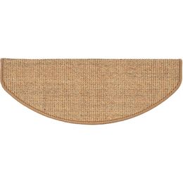 OTTO home Stufenmatte &raquo;Natur&laquo; halbrund 8 mm H&ouml;he 100% Sisal, gro&szlig;e Farbauswahl, selbstklebend, auch als Set 15 St&uuml;ck braun Sisal B : 23,5cm 1 Stk., 