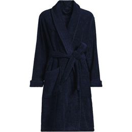 LANDS' END Knielanger Bademantel aus Baumwoll-Frottee in Plus-Gr&ouml;&szlig;e, Damen, size: plus, Wei&szlig;, by Lands' End