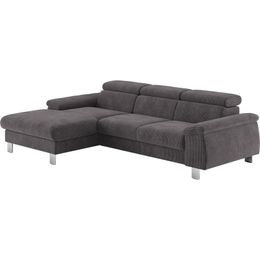 COTTA Ecksofa &raquo;Komaris L-Form, B: 244 cm&laquo; mit Kopfteilverstellung, optional Schlaffunktion, Bettkasten & Licht 88% POLYESTER (PES) 12% POLYAMID (PA) B