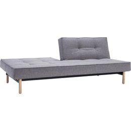 INNOVATION LIVING Schlafsofa &raquo;Splitback, Schlafsofa, 3-Sitzer, G&auml;stebett&laquo; Schlaffunktion, stylisch, komfortabel und bequem, Mehrfunktionssofa grau 