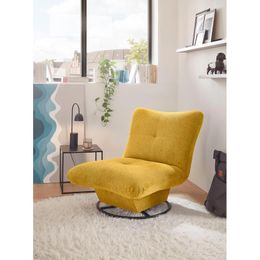 ED EXCITING DESIGN Drehsessel &raquo;Maranello&laquo; frei im Raum stellbar, drehbar gelb 100% Polyester Webstoff, Drehfunktion, B/H/T: 96cm x 75cm x 93cm