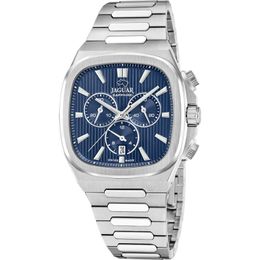 Jaguar Herren Chronograph &raquo;Rondcarre&laquo; Quarzuhr, Armbanduhr, Herrenuhr, Swiss Made, Edelstahlarmband, analog Einheitsgr&ouml;&szlig;e