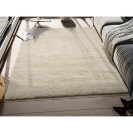 OCI DIE TEPPICHMARKE Hochflor-Teppich &raquo;MONTIS&laquo; rechteckig 45 mm H&ouml;he uni, Langflor, Shaggy, auch in rund, quadratisch und L&auml;ufer erh&auml;ltlich beige 