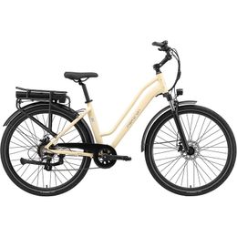 Maxtron Unisex &raquo; Urban 7 E-Citybike 28 Zoll&laquo; 7 Gang Shimano Altus Schaltwerk Kettenschaltung Heckmotor 250 W Packung, Tiefeinsteiger f&uuml;r Damen 45cm, 