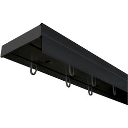 SN DECO GROUP Gardinenschiene &raquo;Vorhangschiene SH (1) mit Blende 5 cm&laquo; 2 l&auml;ufig-l&auml;ufig Fixma&szlig; schwarz Kunststoff B/L: 440cm, 2 l&auml;ufig