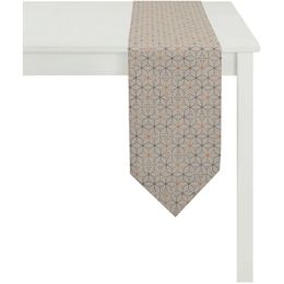 Apelt Tischband &raquo;3008 Christmas Elegance, Weihnachtsdeko, Weihnachten&laquo; braun Polyester B/L: 24cm x 175cm, 1 Stk., sechseckig