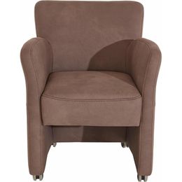 exxpo - sofa fashion Sessel &raquo;Intenso, Loungesessel, modern, wahlweise in Leder oder Textil&laquo; hohe Bodenfreiheit, frei im Raum stellbar, hoher 