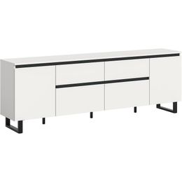 Home Affaire Lowboard &raquo;TOMA, 188cm breit, Metall-Kufen-Fu&szlig;, 2 T&uuml;ren, 2 Schubk&auml;sten,2 Klappen&laquo; TV-Lowboard, Mediaschrank, Mediaboard, TV-Schrank, 