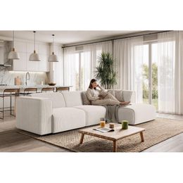 OTTO home Ecksofa &raquo;Merid L-Form, B: 295 cm - OTTO. Verl&auml;ssliche Qualit&auml;t.&laquo; jederzeit durch Module erweiterbar wei&szlig; 100% Polyester B/H/T: 295cm x 70cm 