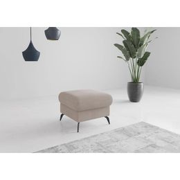 OTTO home Polsterhocker &raquo;Rochelle&laquo; 1 Stk. tlg. moderne 15 cm Metallf&uuml;&szlig;e grau 100% Polyester B/H/T: 58cm x 50cm x 58cm, Luxus-Microfaser Euphoria,mit 