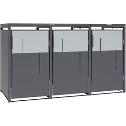 WESTMANN M&uuml;lltonnenbox &raquo;Tonus 3&laquo; BxTxH: 198x80x116 cm, f&uuml;r 3x240 L M&uuml;lltonnen Stahl Einheitsgr&ouml;&szlig;e