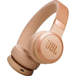 JBL On-Ear-Kopfh&ouml;rer &raquo;LIVE 670NC&laquo; Bluetooth On-Ear-Kopfh&ouml;rer beige Bis zu 65 Stunden Akkulaufzeit mit Schnellladefunktion