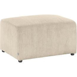 OTTO home Hocker &raquo;Alesund&laquo; als Einzelteil oder Teil des Modulsofas beige Cord (100% Polyester);Filzoptik (100% Polyester) B/H/T: 60cm x 47cm x 80cm, 