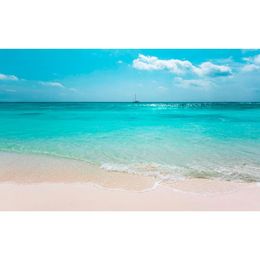 Komar Vliestapete &raquo;Digitaldruck Vlies - Azur Ozean - Gr&ouml;&szlig;e 400 x 250 cm&laquo; bedruckt glatt Wohnzimmer, Schlafzimmer blau Vlies B/L: 400m x 250m, Rollen: 1