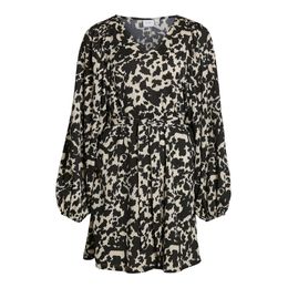 Vila Kleid 'BRETTA' Damen Gr&ouml;&szlig;e 36 beige / schwarz Sommerkleid