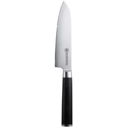 CS SOLINGEN Santokumesser &raquo;Konstanz&laquo; aus 67 Schichten japanischem Stahl, Klingenl&auml;nge 18 cm schwarz Stahl Einheitsgr&ouml;&szlig;e