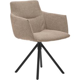 Musterring Polsterstuhl &raquo;JustB! SP500&laquo; () 1 Stk.mit Armlehne, wahlweise mit Drehfunktion, Stativgestell in schwarz beige 1 Stk., Flachgewebe, nicht drehbar