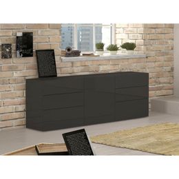 Home Affaire Sideboard &raquo;Metis&laquo; Breite 170 cm grau B/H/T: 170cm x 60cm x 40cm