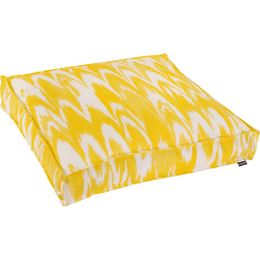 HOCK Bodenkissen &raquo;Amarador&laquo; in Batik-Optik gelb Polyacryl (dralon ) B/L: 60cm x 60cm, 1 Stk.