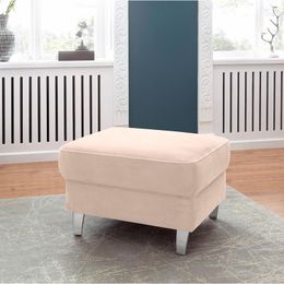 Sit & More sit&more Hocker &raquo;Texel&laquo; beige Kunstleder SOFTLUX ;Luxus-Microfaser ALTARA NUBUCK (100% Polyester);Struktur (100% Polyester) B/H/T: 75cm x 47cm x 63cm,