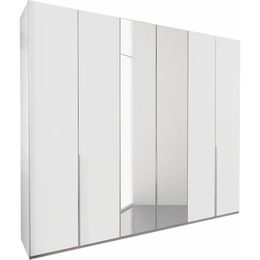 wimex Kleiderschrank &raquo;New York&laquo; INKLUSIVE Schubladeneinsatz und Einlegeb&ouml;den wei&szlig; B/H/T: 270cm x 236cm x 58cm, Schubladen: 3 Stk. T&uuml;ren: 6 Stk.