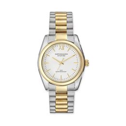 Copenhagen Studios Damen Quarzuhr &raquo;Classic Round Watch&laquo; Armbanduhr, Damenuhr, Edelstahlarmband, analog Einheitsgr&ouml;&szlig;e