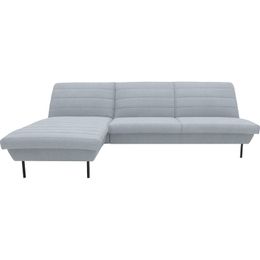 LOOKS by Wolfgang Joop Ecksofa &raquo;LOOKS IX L-Form&laquo; Quersteppung, ohne Armlehnen blau 100% Polyester B/H/T: 274cm x 92cm x 168cm, Struktur weich, 