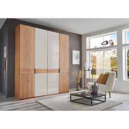 Wiemann Kleiderschrank &raquo;Cardiff, Massivholzt&uuml;ren in Kombination mit Glas- oder Spiegelt&uuml;ren&laquo; 4 Breiten, 2 H&ouml;hen 216/236cm ausw&auml;hlbar, hochwertiges 