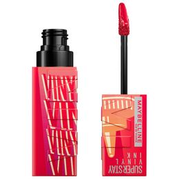 Maybelline New York Damen Maybelline NEW YORK Lippenstift &raquo;SUPER STAY VINYL INK&laquo; mit mattem Finish, fl&uuml;ssige Textur, bis zu 16h Halt rot Einheitsgr&ouml;&szlig;e