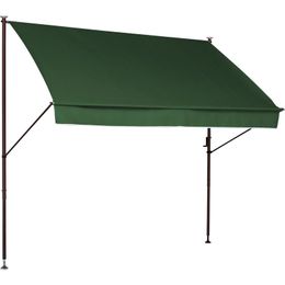Angerer Klemmmarkise &raquo;Style&laquo; Montage ohne Bohren und D&uuml;beln gr&uuml;n Polyacryl 300cm, 150cm