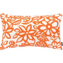 HOCK Dekokissen &raquo;Paloma&laquo; Kissenh&uuml;lle mit F&uuml;llung, 1 St&uuml;ck, in Blumen-Optik orange Polyacryl B/L: 30cm x 50cm, 1 Stk.
