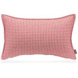 HOCK Dekokissen &raquo;Bobo&laquo; mit Jaquard-Struktur, Kissenh&uuml;lle mit F&uuml;llung, 1 St&uuml;ck rot Baumwolle, Polyester B/L: 30cm x 50cm, 1 Stk.
