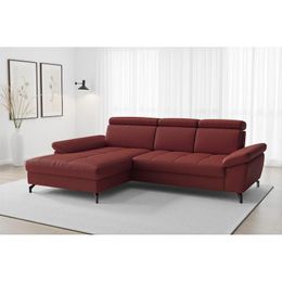 Sit & More sit&more Ecksofa &raquo;Vanity L-Form, B: 264 cm, Leder&laquo; Inkl.Sitz-,Kopf-und Armteilverstellung braun B/H/T: 264cm x 84cm x 181cm, NaturLEDER , Recamiere 