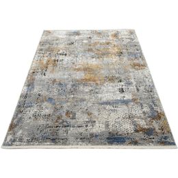 OCI DIE TEPPICHMARKE Teppich &raquo;IMPRESSION LUCERNE&laquo; rechteckig 8 mm H&ouml;he Vintage, feine Fransen, leichter Glanz durch Viskose, Wohnzimmer bunt Viskose B