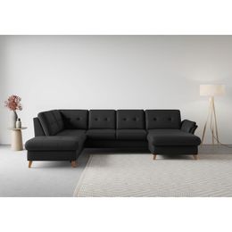 Sit & More sit&more Wohnlandschaft &raquo;G&ouml;teborg&laquo; inkl. Sitztiefenverstellung, wahlweise mit Bettfunktion & Bettkasten grau B/H/T: 327cm x 90cm x 226cm, Luxus-