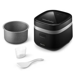 Philips Reiskocher &raquo;Mini 3000 Series, f&uuml;r 1-3 Personen, mit 8 voreingestellten Programmen&laquo; 0,54 l ungekochter Reis, Fast Cook-Modus u. Antihaft-Beschichtung 