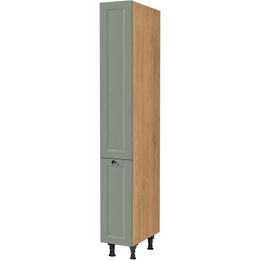 Nobilia Apothekerschrank &raquo;"Cascada", mit 5 Einh&auml;ngek&ouml;rben, Breite 30 cm, H&ouml;he 216,6 cm,&laquo; vormontiert, Ein- und Auszugsd&auml;mpfung SoftStoppPro gr&uuml;n B/H/T