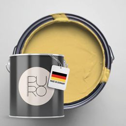 A.S. Cr&eacute;ation Wandfarbe &raquo;Premium Innenwandfarbe PURO Tuchmatt smooth saffron&laquo; ideal f&uuml;r Wohnzimmer, Schlafzimmer, Flur und K&uuml;che, Farbwelt Orange grau 5 l 5ml