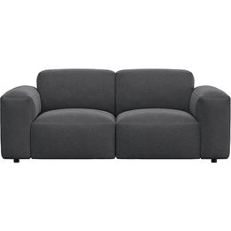 FLEXLUX 2-Sitzer &raquo;Lucera Sofa, super bequem durch hochwertigen Sitzaufbau mit Kaltschaum&laquo; Designsofa, modern & anschmiegsam grau 100% Polyester B/H/T: