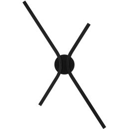 NOVA LUCE Wandleuchte &raquo;AKRO&laquo; LED-Modul 1 Stk. warmwei&szlig; - kaltwei&szlig; schwarz 2, H: 5,5cm, 1 Stk.