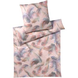 Elegante Bettw&auml;sche &raquo;Copacabana&laquo; 2 Stk. angenehmes Hautgef&uuml;hl rosa Satin, Obermaterial: 50% Baumwolle, 50% Viskose B/L: 135cm x 200cm, 1 Stk., 1 Stk., Satin, B