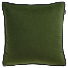 Musterring Dekokissen &raquo;Corner&laquo; Samtnachbildung gr&uuml;n Polyester B/L: 45cm x 45cm, 1 Stk.