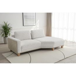 Sit & More sit&more Ecksofa &raquo;Concept&laquo; Modernes Sofa in drei Fu&szlig;farben zur Auswahl beige 100% Polyester B/H/T: 237cm x 84cm x 126cm, Longchair rechts,mit Fu&szlig; 