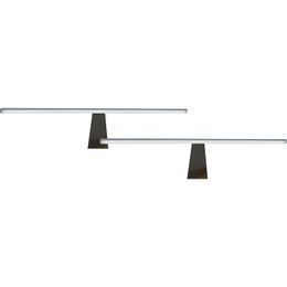 Musterring Aufbauleuchte &raquo;Imola W&laquo; 2 Stk. in drei Set-Varianten silber H: 6cm, 2 Stk.